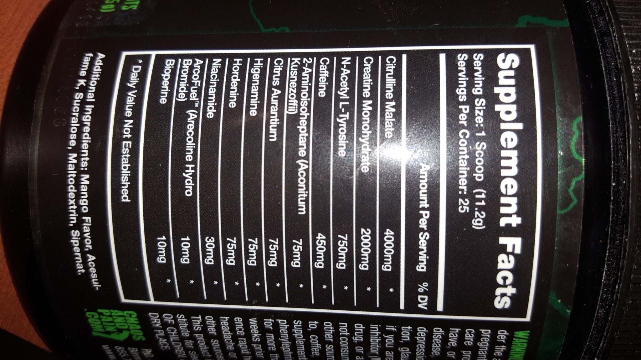 Chaos and Pain Cannibal Ferox Amped Apocalypse Test